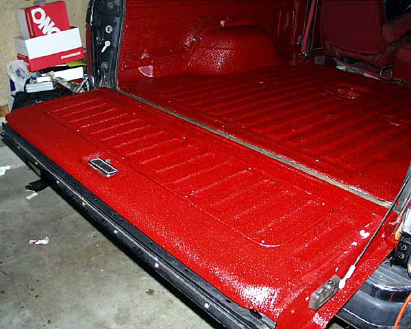 Coating the Rear with Durabak Bedliner